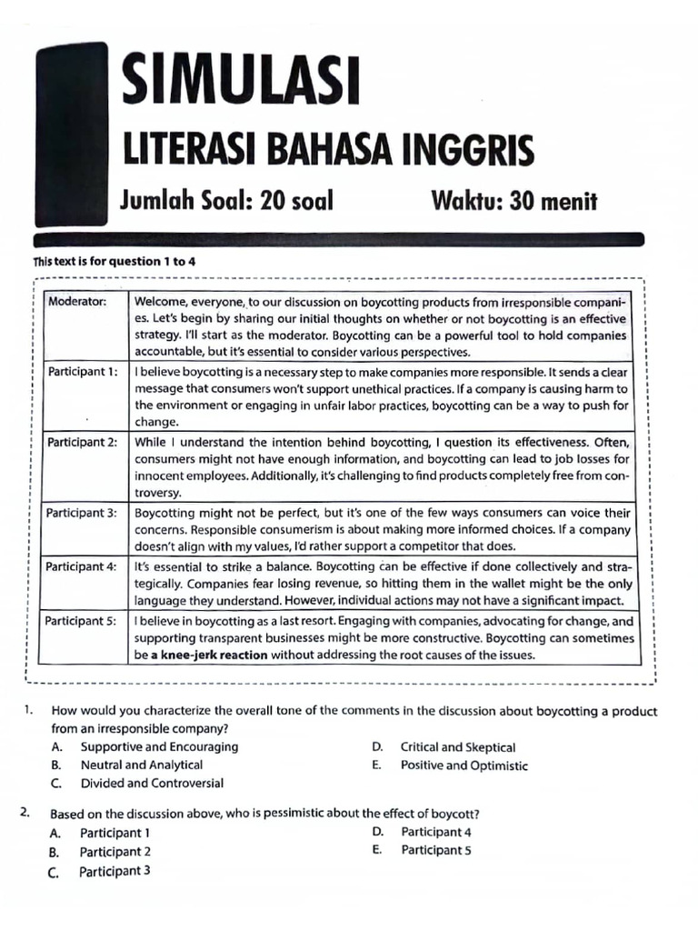 Literasi Bahasa Inggris | PDF