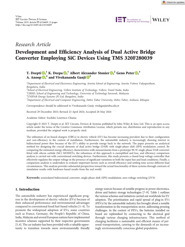IET Circuits Devices Systems - 2025 - Deepti - Development and ...