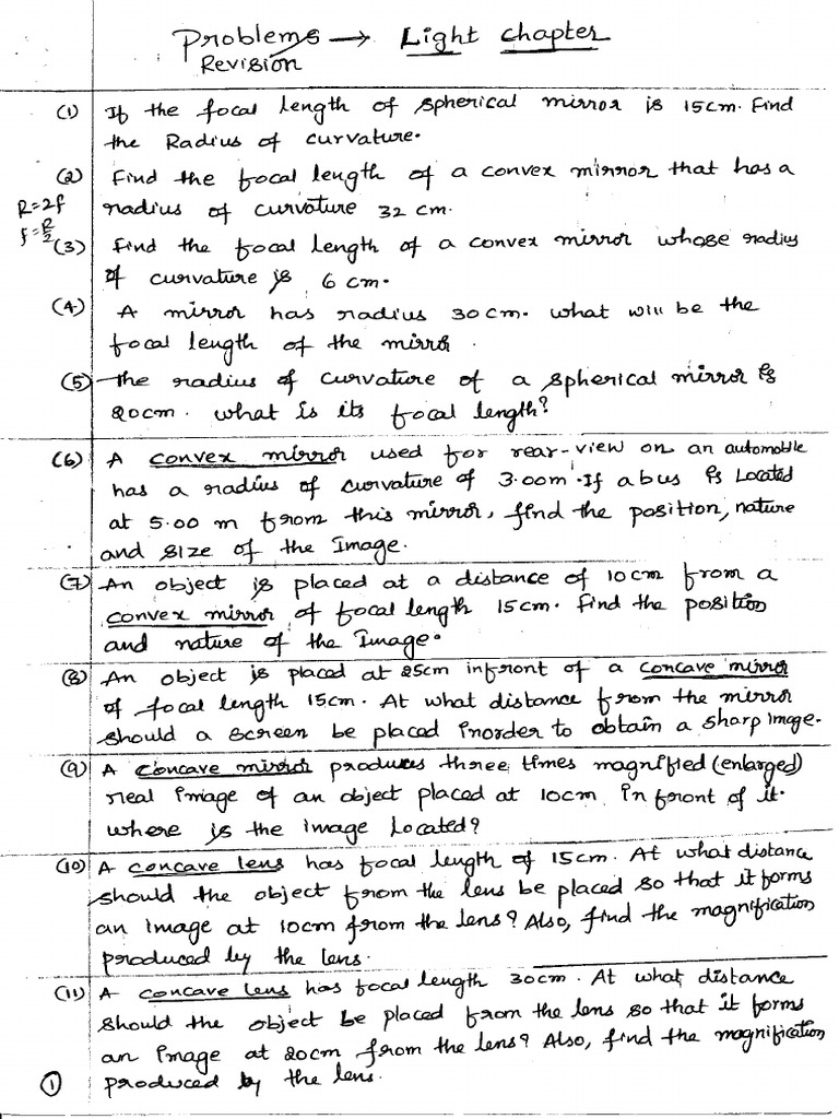 PHYSICS NUMERICALS Science Teacherr Rehenuma Nayakanahatty | PDF