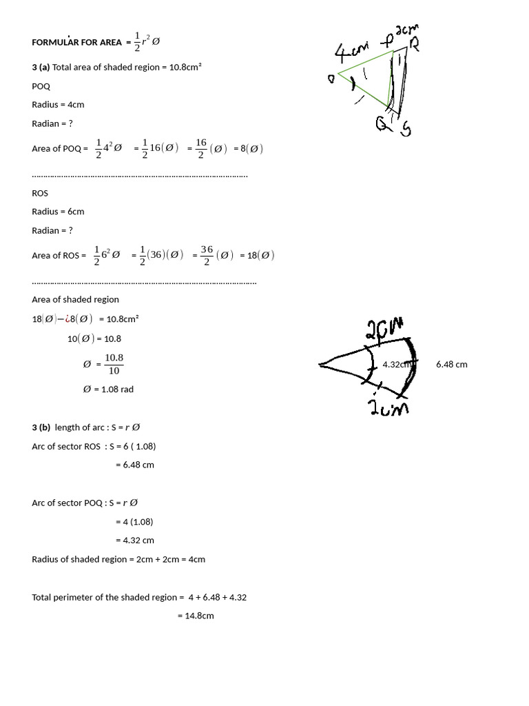 Question 3 - Circular Measure | PDF