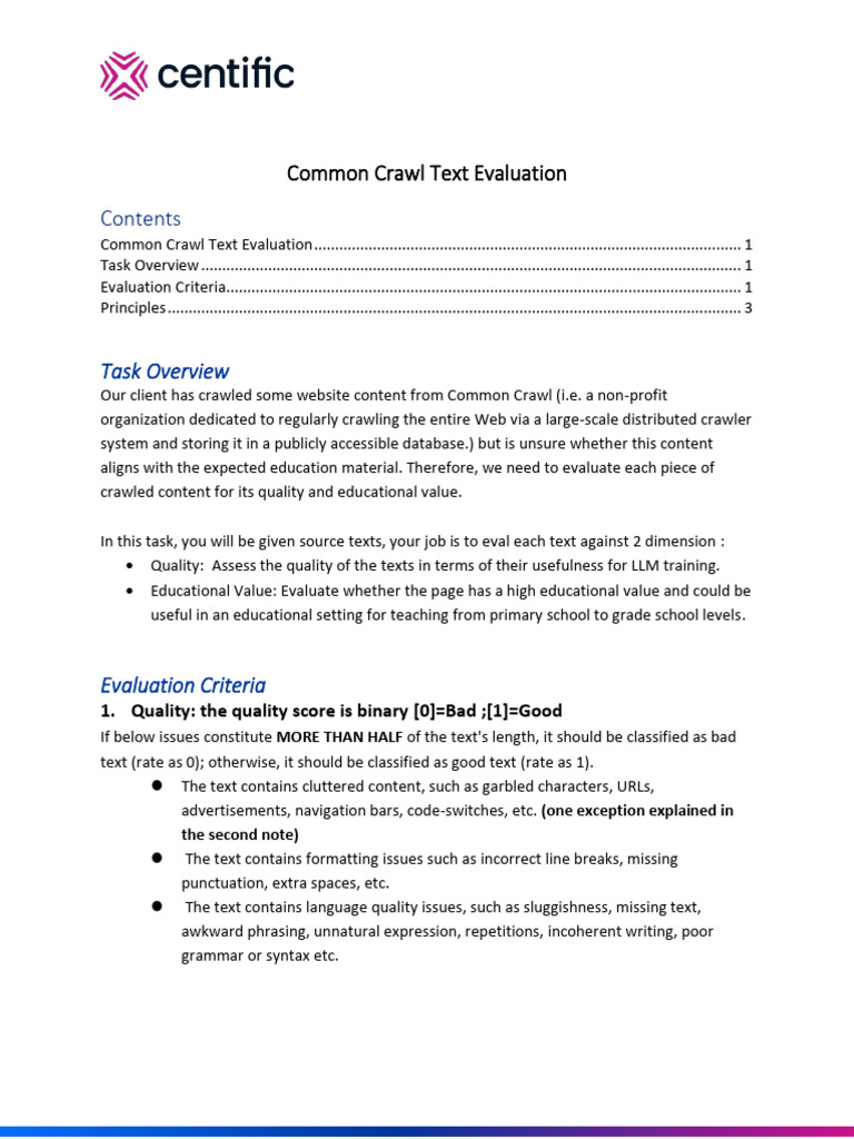 CommonCrawl Text Evaluation - Watermark | PDF | Human Communication | Learning