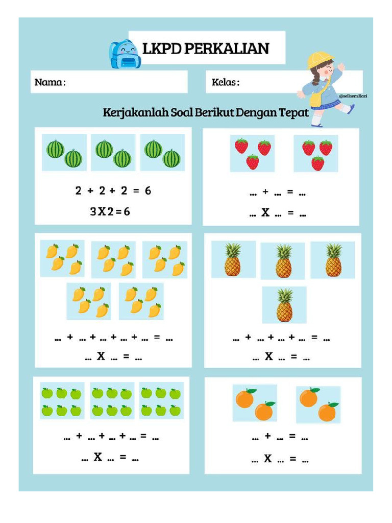 worksheet perkalian | PDF