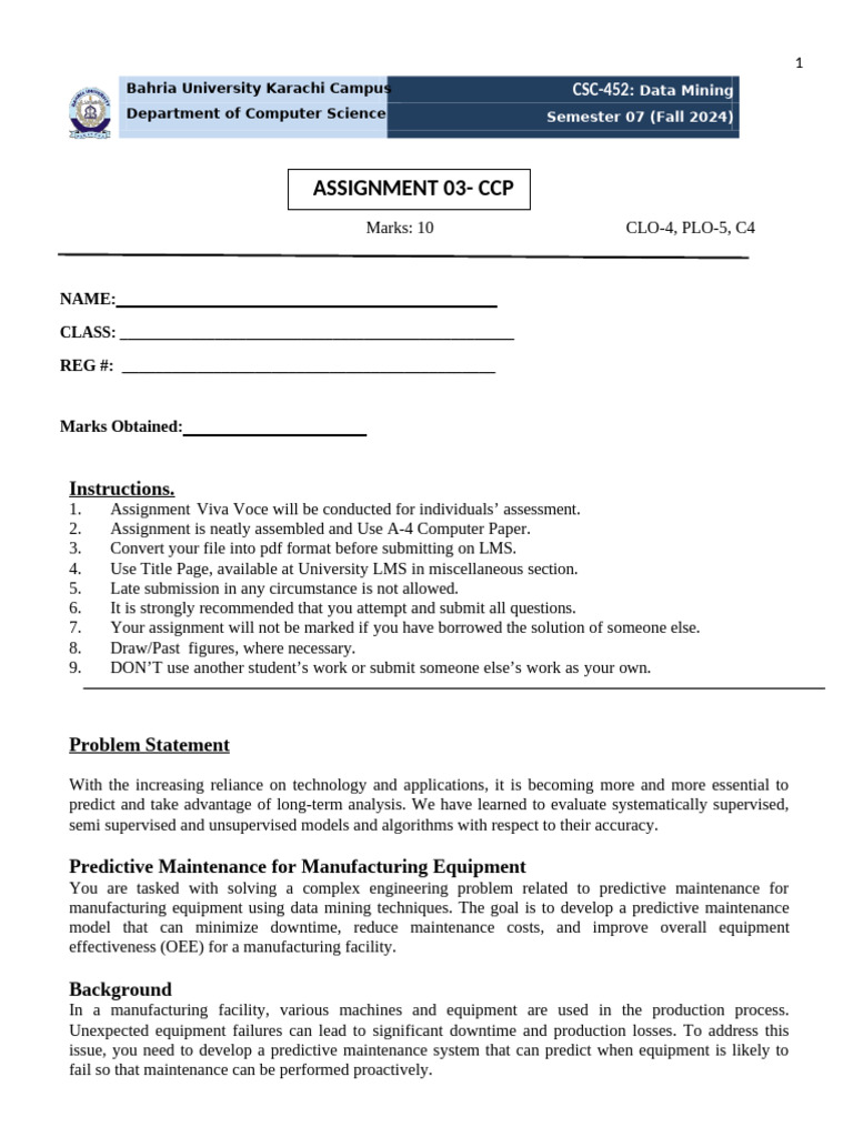 Assignment 03-Ccp: Instructions | PDF | Data Analysis | Data