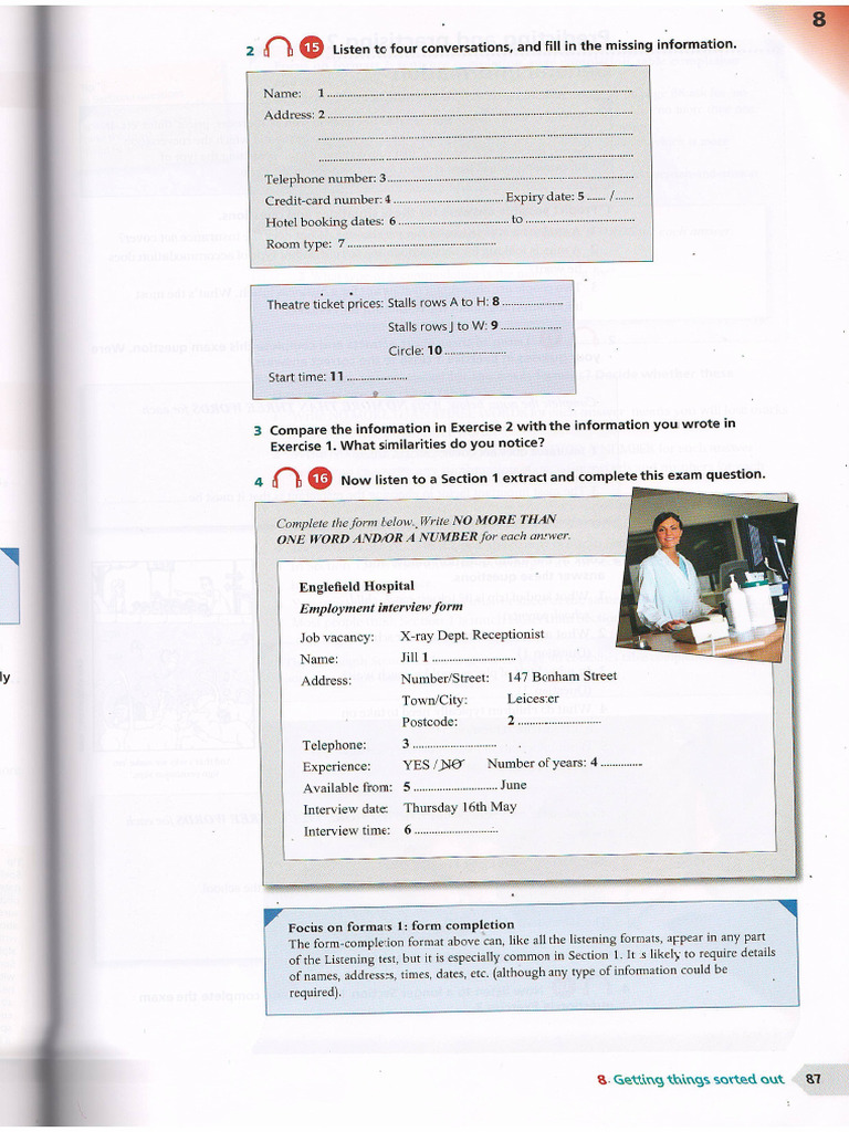 Listening Extra 1.0 - Unit 1 - IELTS Advantage Listening and Speaking ...