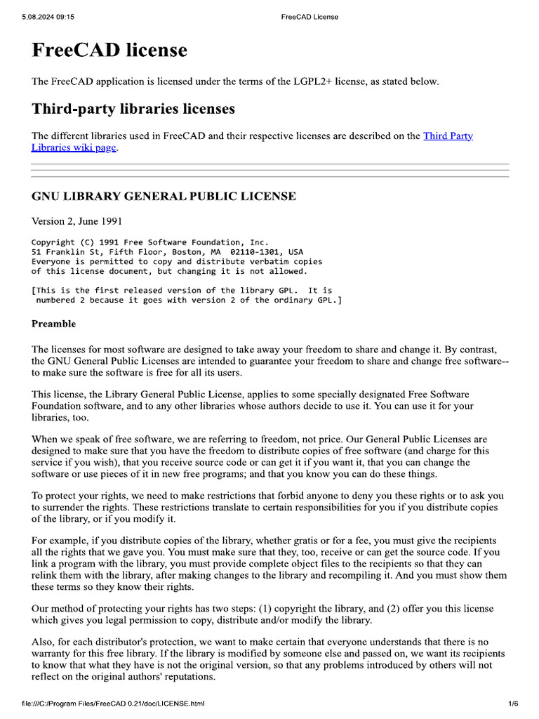 Freecad Lisans | PDF