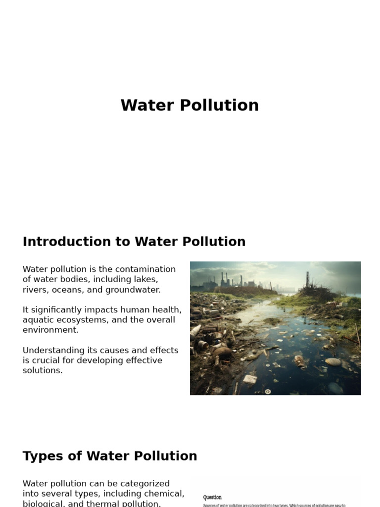 Understanding Water Pollution Causes & Effects | PDF | Water Pollution ...