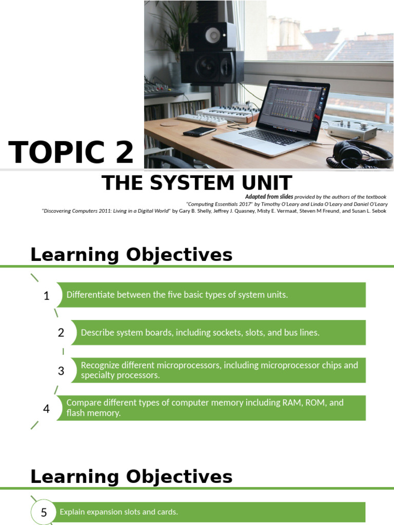 Topic2_The System Unit Updated | PDF | Random Access Memory | Central Processing Unit
