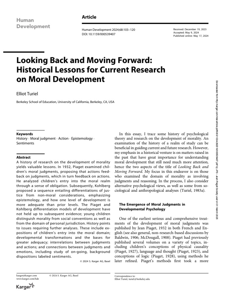 Turiel 2024_aa62f27c-c404-4491-8434-e2547f2996d8 | PDF | Morality | Thought