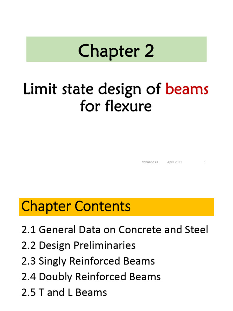 RCI-Chapter 2-Beam Flexural Design | PDF | Bending | Beam (Structure)