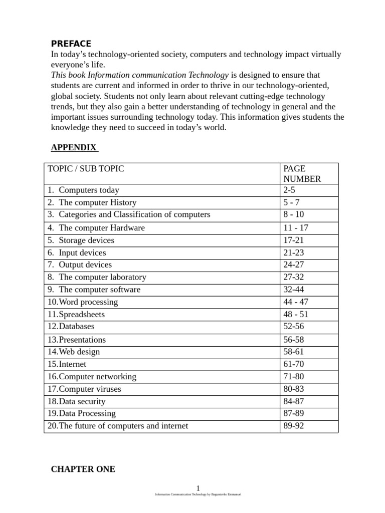 ICT NOTES 2022-1 | PDF | Computer Data Storage | Random Access Memory