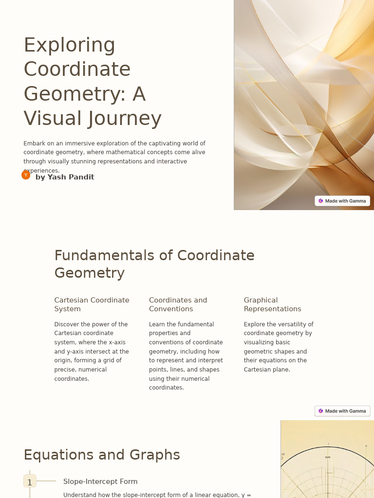 Mastering Coordinate Geometry Concepts | PDF | Line (Geometry ...