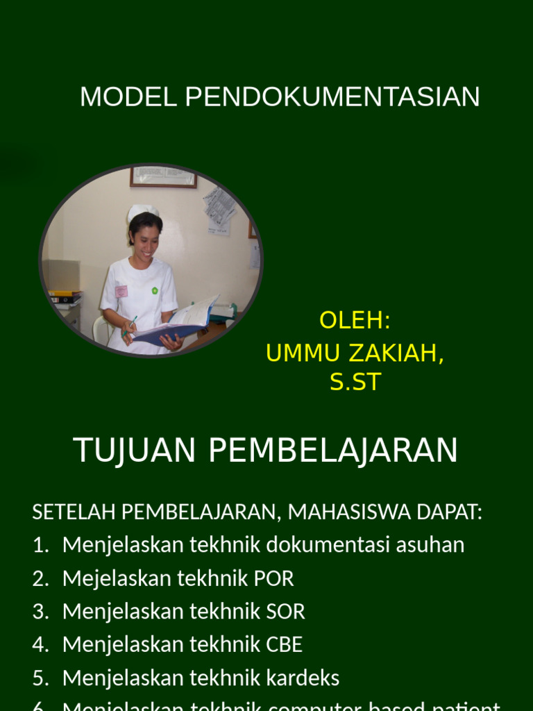 Model Pendokumentasian | PDF