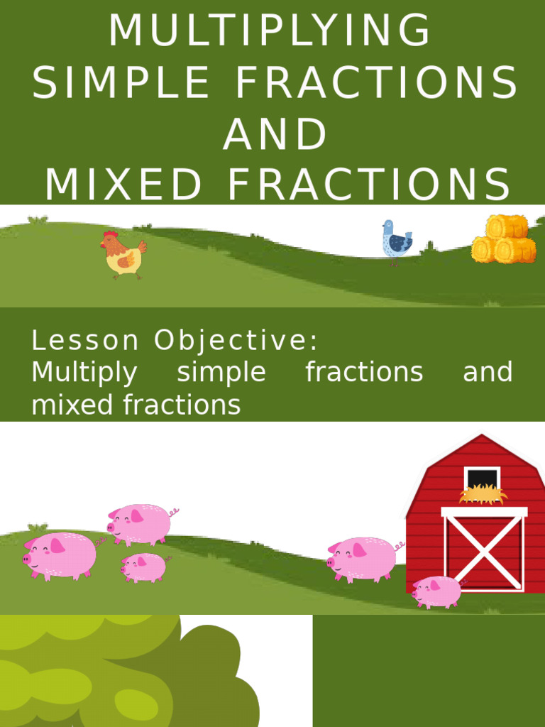 Multiplying Simple Fractions and Mixed Fractions | PDF | Lexicology ...
