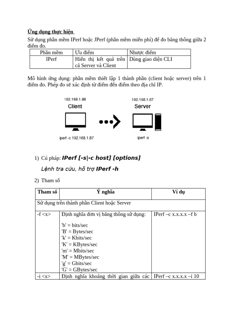 Su Dung IPerf | PDF