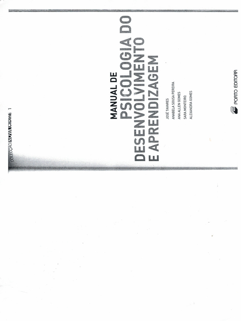 Manual Psicologia Do Desenvolvimento | PDF