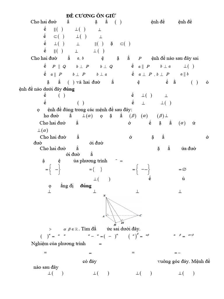 Đề Cương Ôn Gkii Lớp 11 | PDF