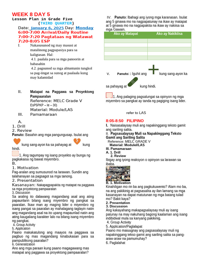 Q 1 WEEK 7 DAY 1 | PDF