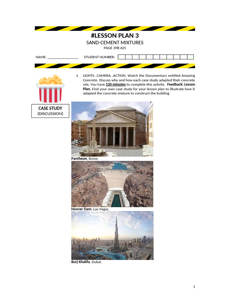 Lesson Plan 3 (Residential) | PDF | Concrete | Plaster