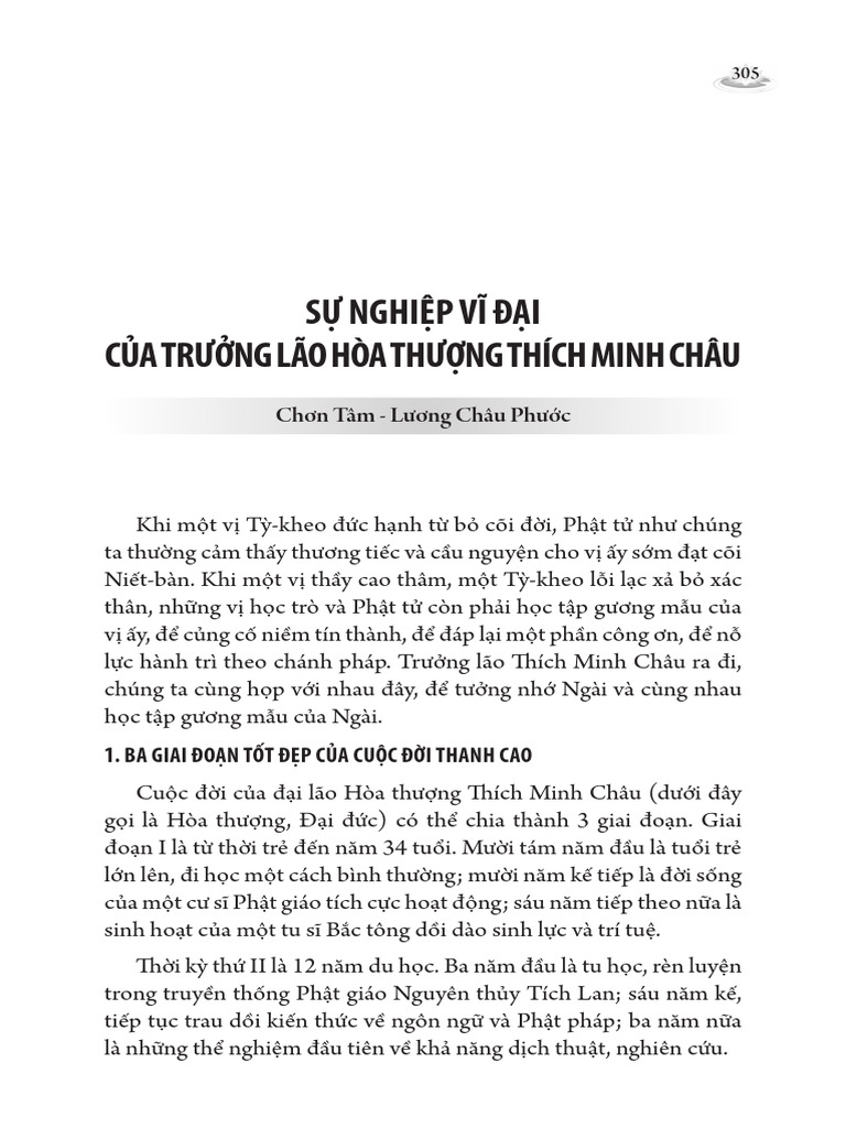27-21su-nghiep-vi-dai-cua-truong-lao-hoa-thuong-thich-minh-chau-chon-tam-luong-chau-phuoc | PDF