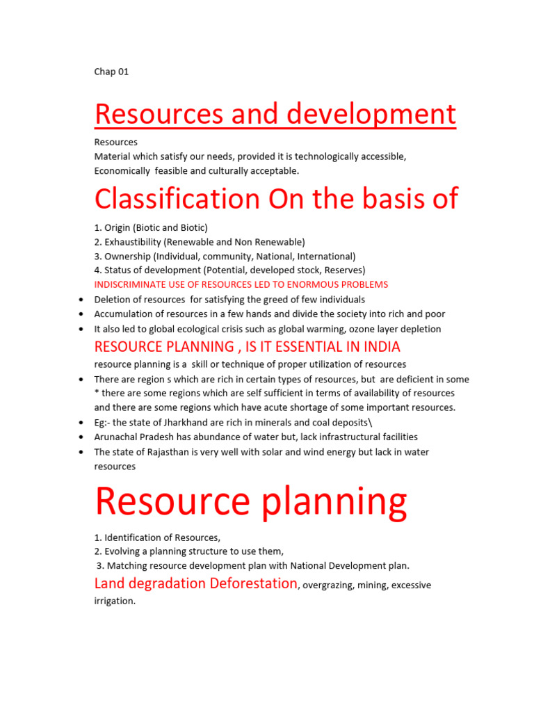 Geography Simple Notes | PDF | Agriculture | Iron Ore