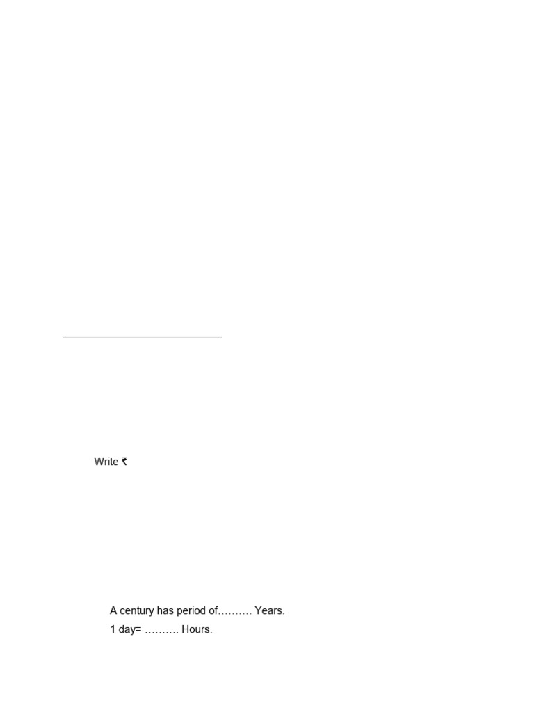 Class 3 Maths Annual Exam Paper | PDF