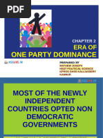 Era of One Party Dominance... Class 12th Political Science | PDF