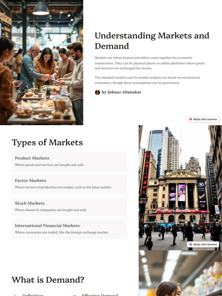 Understanding Markets and Demand | PDF | Demand | Demand Curve