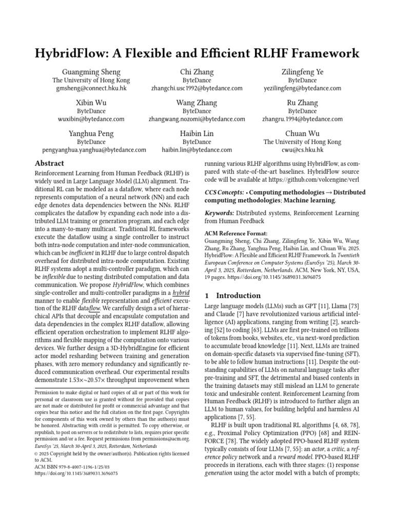 Hybridflow | PDF | Parallel Computing | Computing