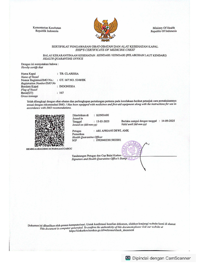 SSCC & p3k TB Clarissa BG SPA 27006 | PDF