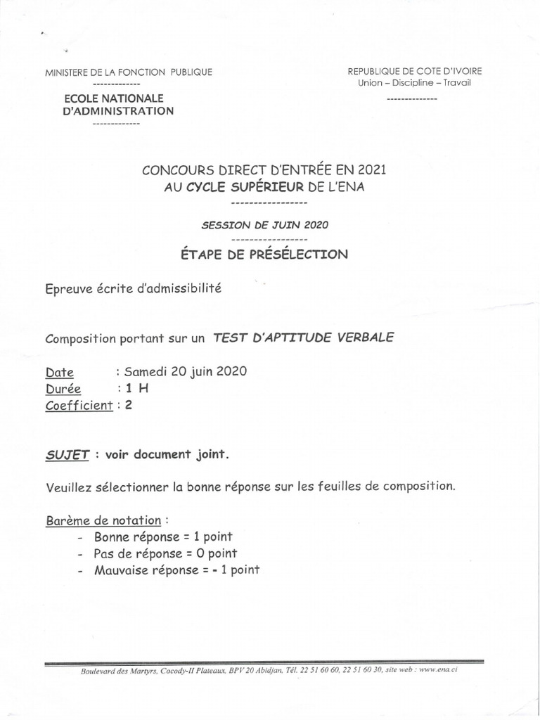 Aptitude Verbale | PDF