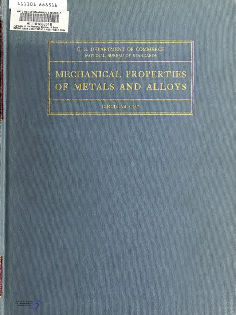 Mechanical Properties of Metals and Alloys | PDF | Yield (Engineering ...