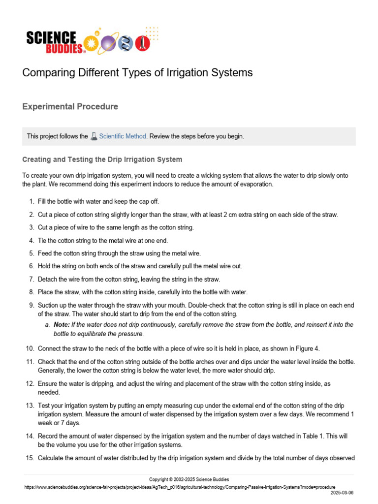 Comparing Passive Irrigation Systems | PDF | Irrigation | Soil