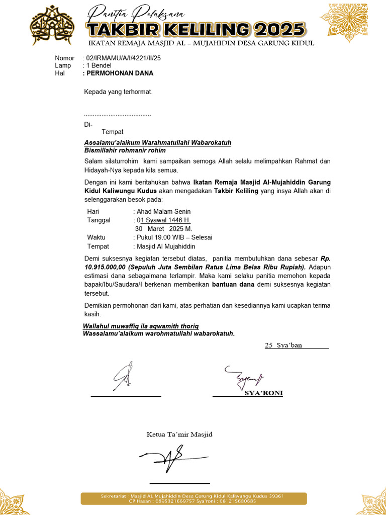 Proposal Tarling 2025 | PDF