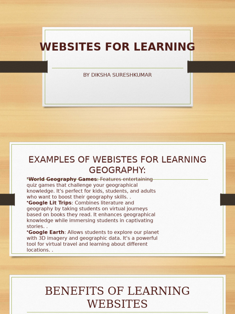 Websites For Learning | PDF