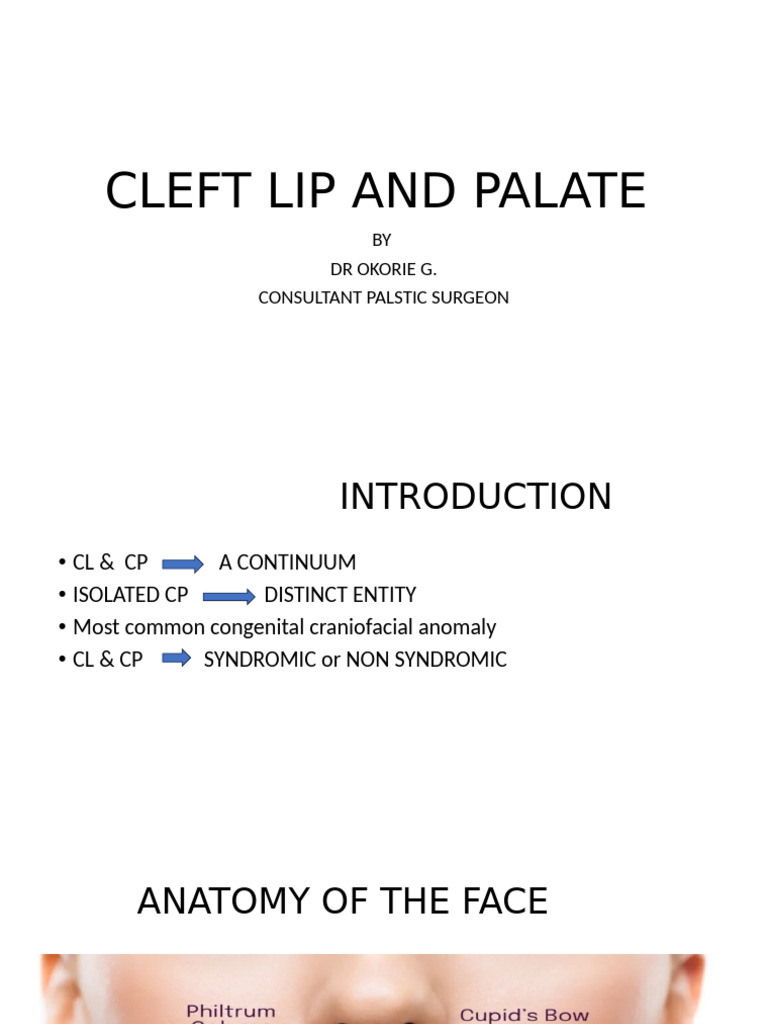 Cleft Lip and Palate | PDF | Human Nose | Human Head And Neck