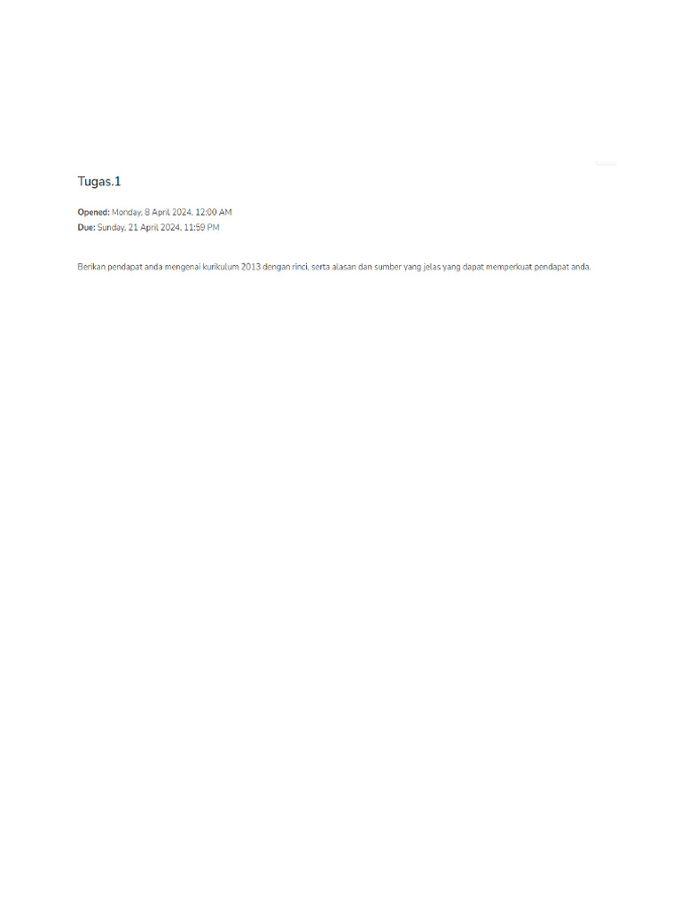 Tgs 1 - Analisis Kurikulum - Solihin Nuryanto (501193121) | PDF