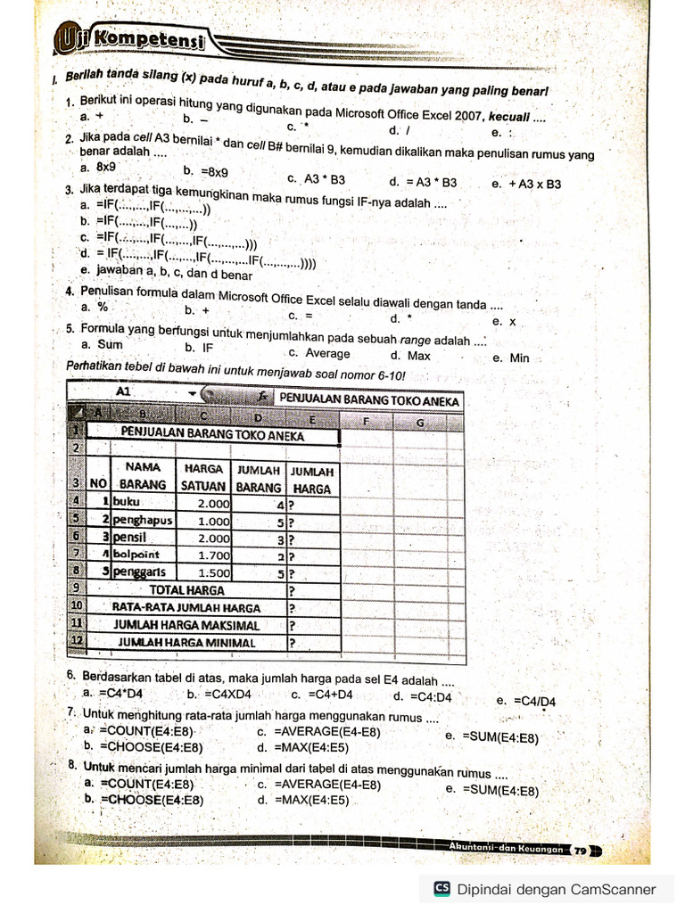 Soal Training 1 | PDF