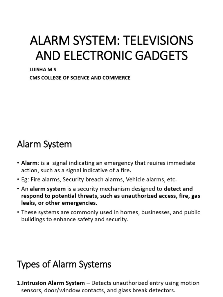 Alarm System Ism | PDF | Security Alarm