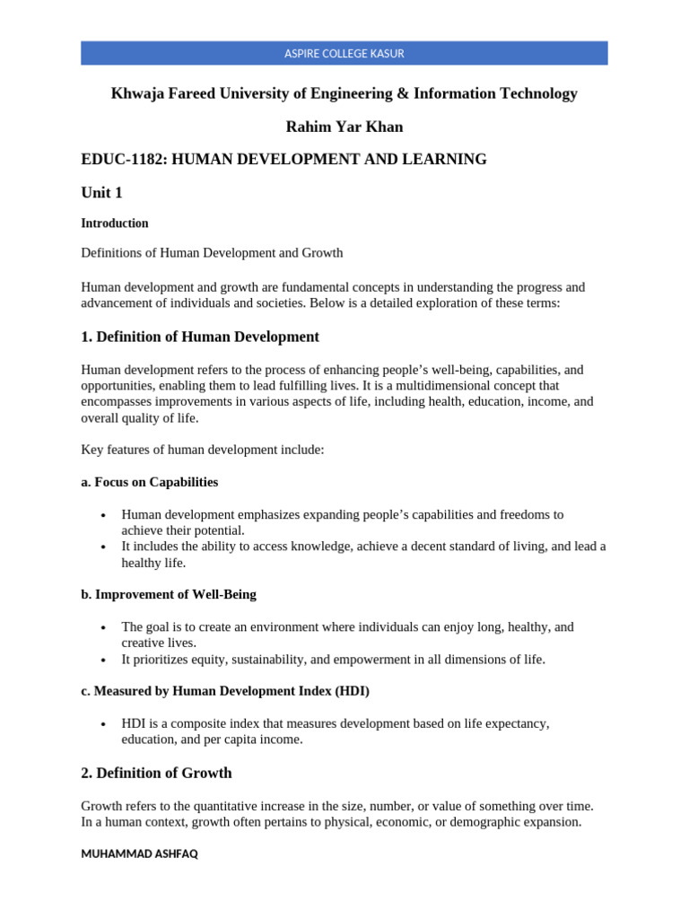 Educ-1182 Human Development and Learning | PDF | Morality | Semantics