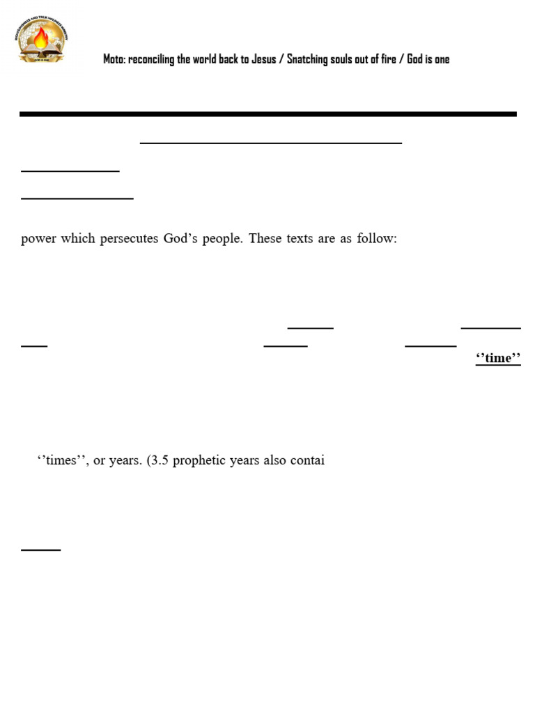 The 1260 Year Reign of the Beast | PDF