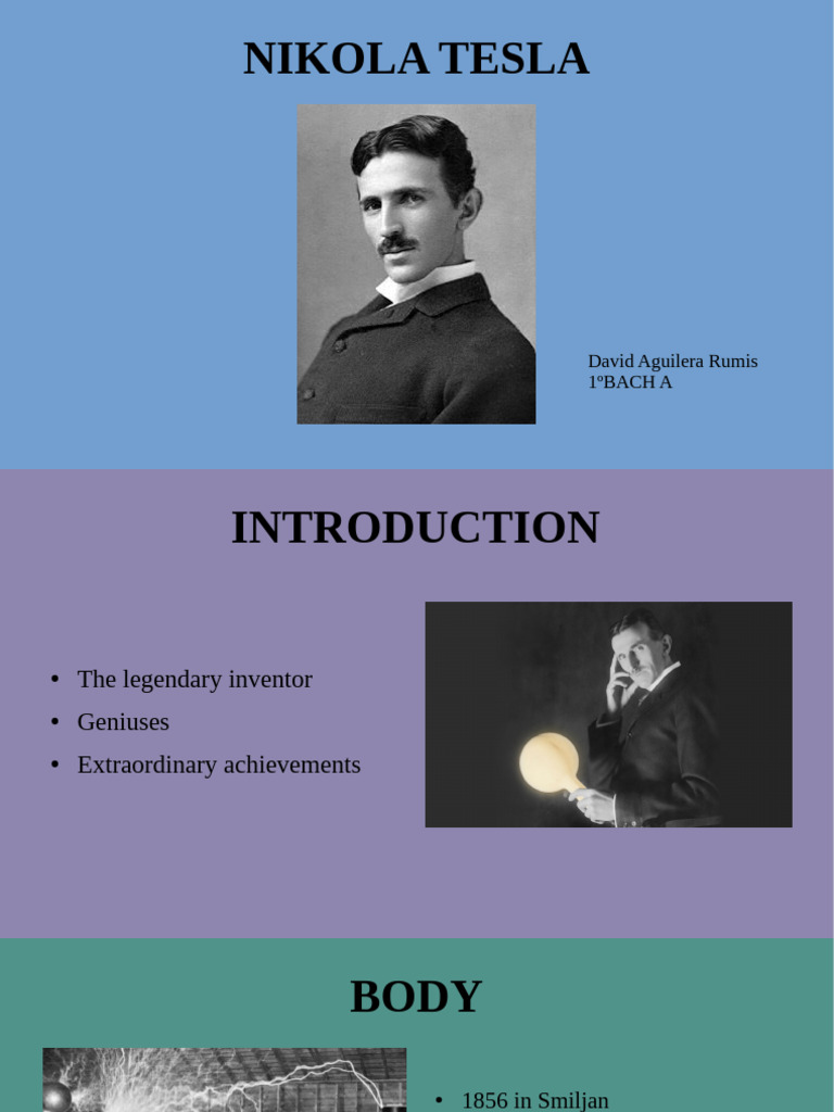 Nikola Tesla Biography | PDF