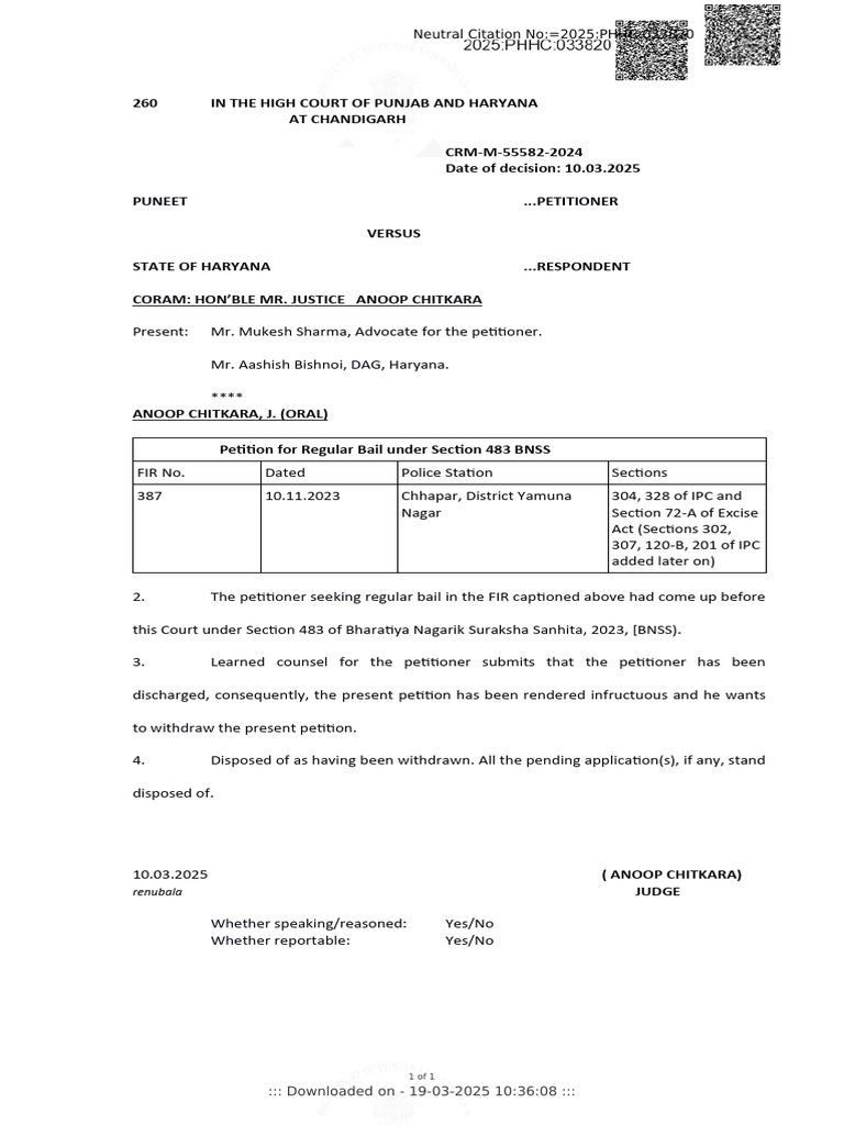 CRM-M 55582 2024 10 03 2025 Final Order | PDF