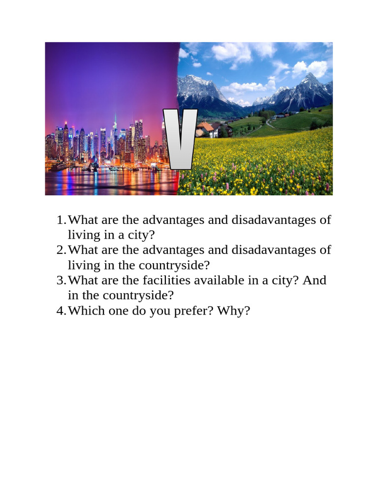 Picture Description City Vs Countryside | PDF