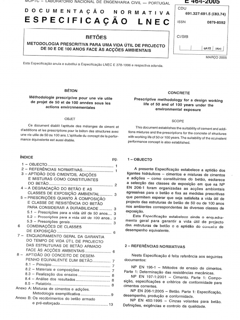 Lnec e 464 (2005) | PDF