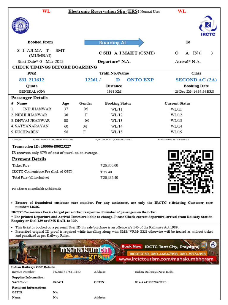 Return Ticket | PDF | Identity Document | Payments