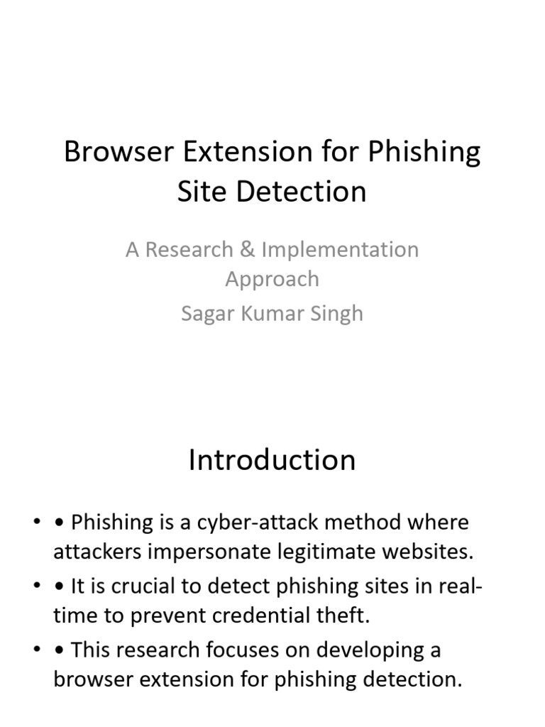 Phishing Detection Browser Extension | PDF