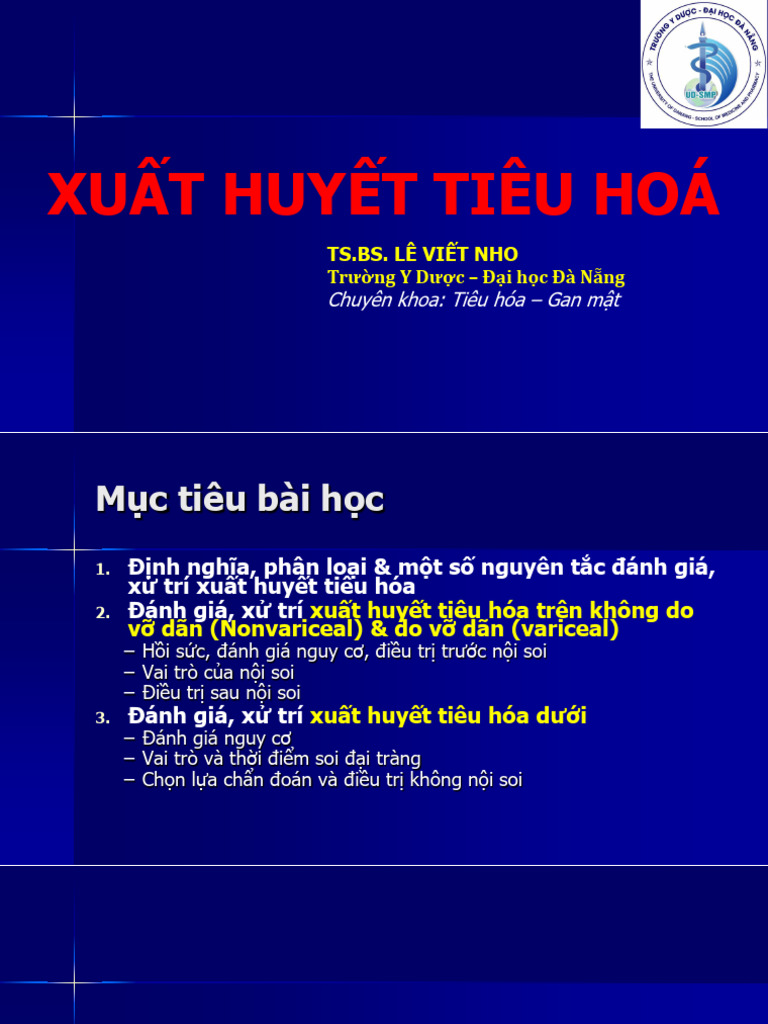 Xuat Huyet Tieu Hoa Y6 2024 | PDF