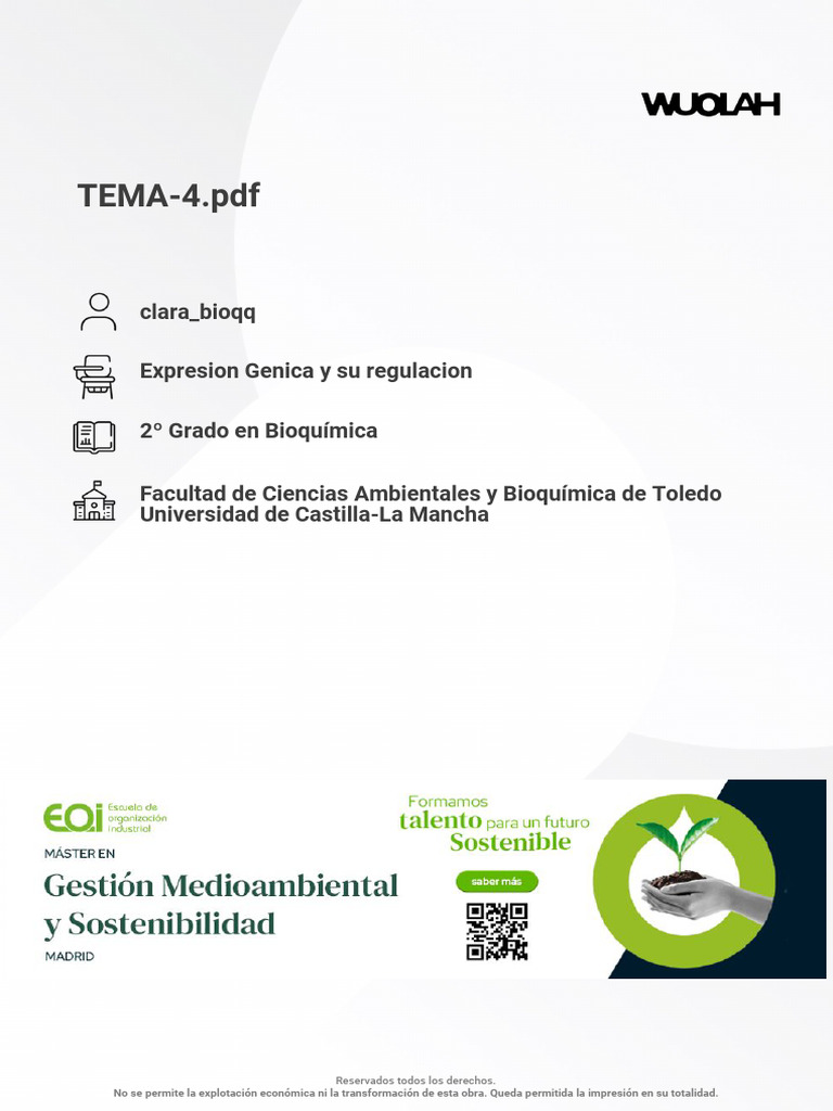 Tema 4 | PDF | Adn | P53