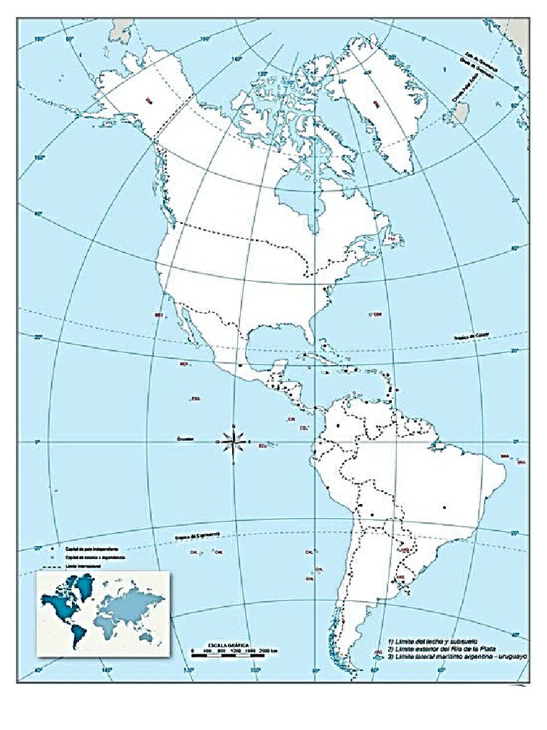 Mapa Politico de America | PDF