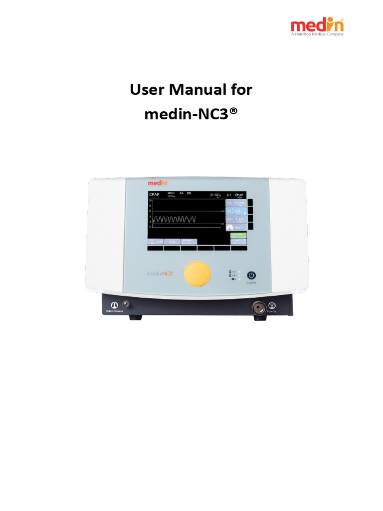 CPAP-HFNC - Medin - NC3 Ops - Manual Book | PDF | Power Supply | Mains ...